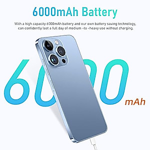 xixaomiro i14Pro Max 5G Cell Phone, Unlocked Android Smartphone, 8GB+512GB, 6.8'' FHD Display Screen, 13MP+48MP Camera, 6000mAh Battery, Dual Sim Card,1TB Expandable Storage (Black)