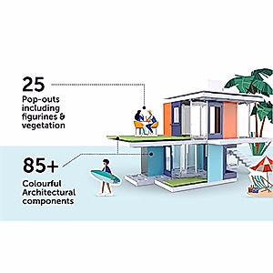 Arckit Coastal Living Building Blocks Kit, STEM Educational Toy, Miniature House Kit Model House, Architecture for Kids, Unique Gift for Adults & Kids