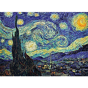 3 Pack: Vincent Van Gogh Skeleton + Starry Night + The Old Guitarist by Pablo Picasso Poster Set - Set of 3 Fine Art Prints (LAMINATED, 18" x 24")