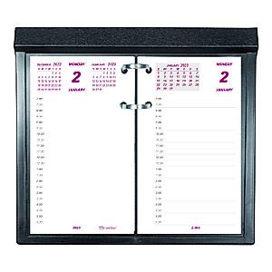 Brownline Daily Calendar Pad Refill, 6 x 3.5, White/Burgundy/Gray Sheets, 2023