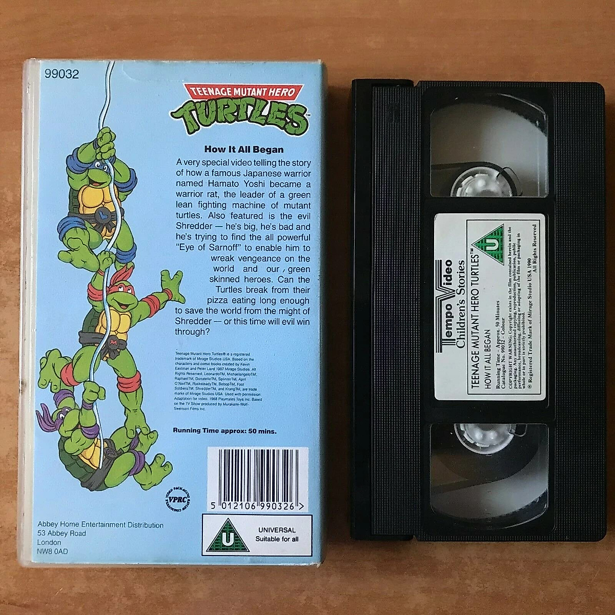 Teenage Mutant Hero Turtles: How It All Began [Tempo Video] Children's - Pal VHS