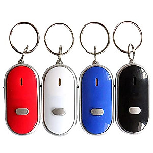 BLUGY Kids Smartwatches Portable LED -Lost Key Finder Locator Whistle Sound Control Keyring Finder Sound Locator Keychain Child Tracking Device Wearable