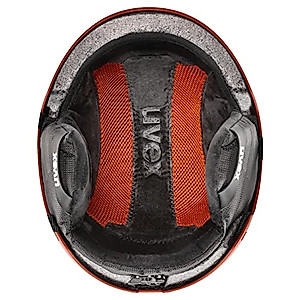 uvex Wanted, Adjustable ski & Snowboard Helmet with closable Ventilation System for Women & Men, Fierce red Stripes mat, Medium