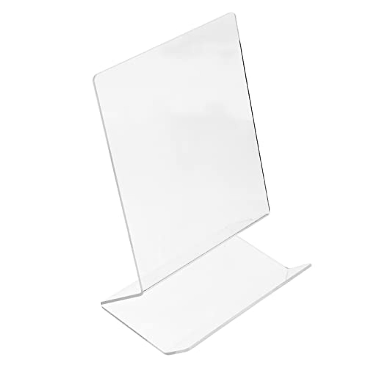 ULTECHNOVO 2pcs Transparent Tablet Holder Magazine File Holder Desktop Organizer Shelves for Books Tabletop Bookends Records Holder Book End Book Support Bookshelf Student Acrylic