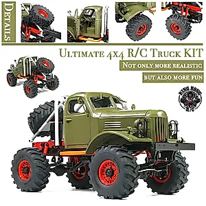 Kingkong RC 1/12th RC Crawler Q157 Mud Monster 4x4 Soviet Truck w/Metal Chassis KIT Set
