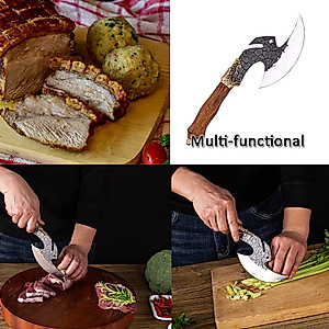 ZONGHAI Boning Knife, Fillet Knife Hand Forged- 5.5inch Curved Knife with Rosewood Handle - Multipurpose Chef Knives for Fruits, Vegetables, Meat, Pizza