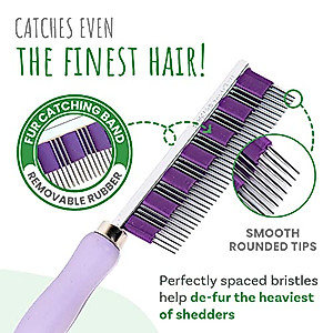 Small Pet Select - Hair Buster Comb for Rabbits, Cats and Dogs, Metal Pet Comb for Shedding and Detangling, Grooming Tool for Small Pets with Long and Short Fur