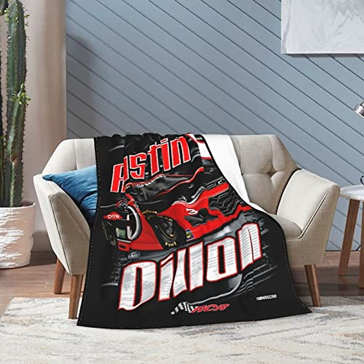 Austin Dillon 3 All Season Fleece Blanket Throw Ultra Soft Flannel Blanket Digital Printed Premium Fluffy Microfiber Fleece