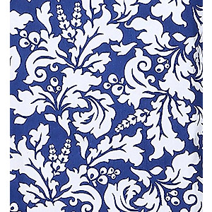 Yourtablecloth Set of Oven Mitt and Pot Holder or Oven Gloves-100% Cotton, High Heat Resistance, Superior Protection & Comfort–Elegant Design-Machine Washable-Nautical Blue