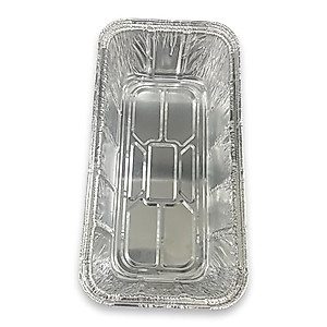 The First Ingredient 20 Count - 2 Lb. Disposable Aluminum Foil Bread Loaf Pan
