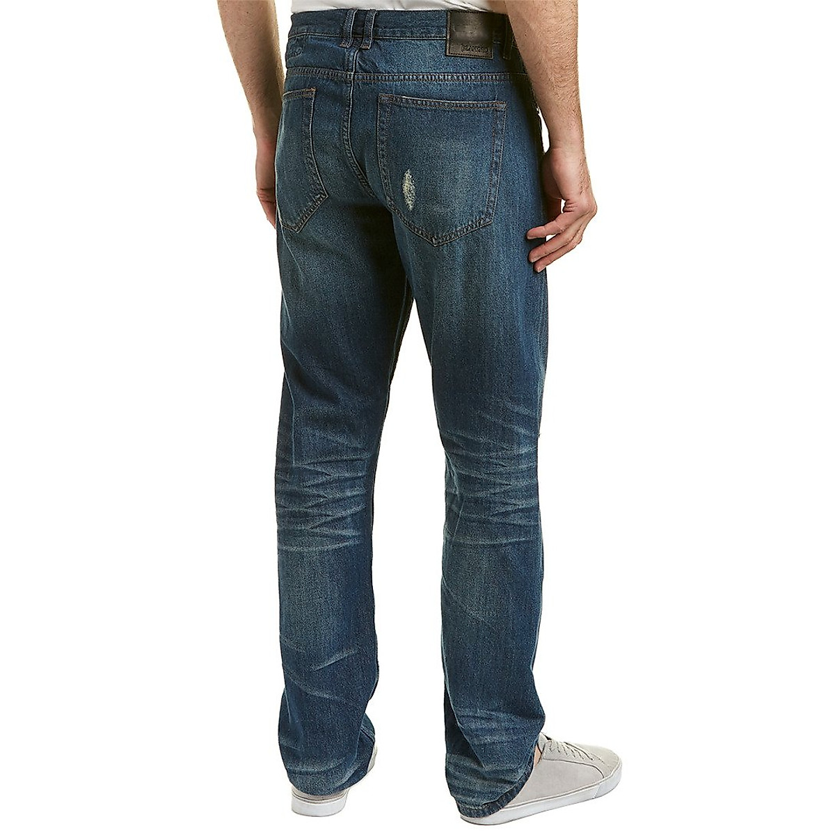 [Blank NYC] Mens Double Fisting Slim Fit Jeans, Blue, 29W x 33L