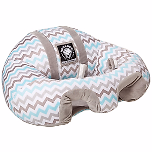 The Original Hugaboo Infant Sitting Chair - Blue Chevron , 3-10 Month
