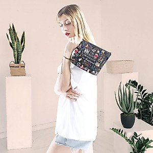 GJTIM Broadway Musical Gift Makeup Bag Theatre Bag I'm Not Dramatic I'm Theatrical Musical Theatre Gift West End Broadway Zipper Pouch (I’m Theatrical Black)