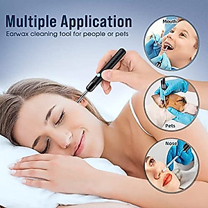 Ear Wax Removal, Ear Cleaner with Camera with 1080P, Otoscope with Light, Ear Wax Removal Kit with 6 Ear Pick, Ear Camera for iPhone, iPad, Android Phones