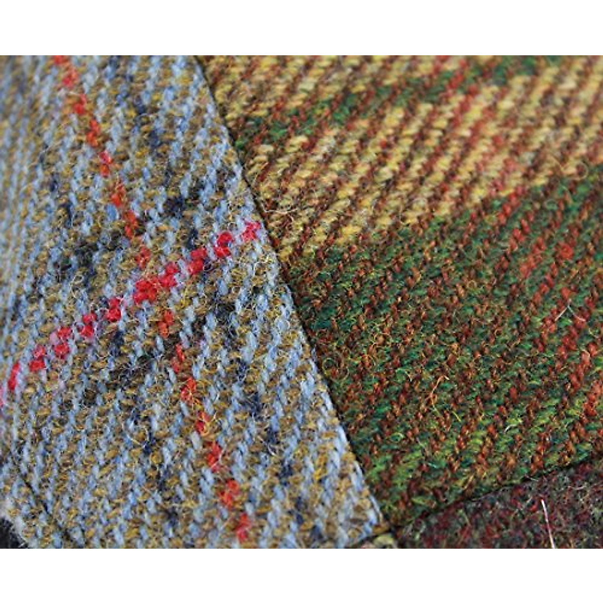 Biddy Murphy Irish Hats for Men Men's Flat Irish Hat Patchwork 100% Wool Made in Ireland Medium Multicolor