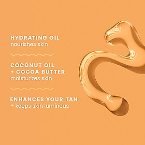 Hawaiian Tropic Dark Tanning Oil, 8oz | Moisturizing Body Oil, Tan Enhancer, Cocoa Butter Oil, Coconut Oil for Skin, Oxybenzone Free, 8oz each Twin Pack