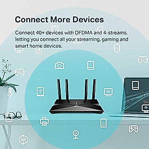 TP-Link WiFi 6 AX3000 Smart WiFi Router (Archer AX50) – 802.11ax Router, Gigabit Router, Dual Band, OFDMA, MU-MIMO, Parental Controls, Built-in HomeCare,Works with Alexa