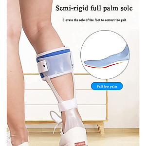 WILLQ Foot Drop Orthosis Ankle-Foot Orthosis Foot Drop Support Brace Padded Drop Foot Brace Ankle Foot Support Foot Drop Stroke Achilles Tendon Injury Keeping Foot Straight Right Angle,Right,Middle