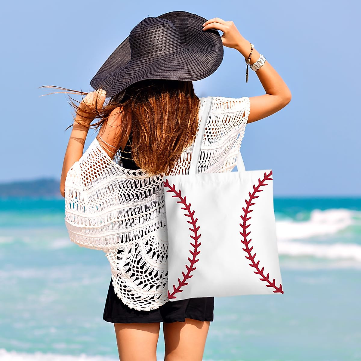 Baseball Goodie Bags Baseball Team Gifts Baseball Stuff Tote Bag Baseball Party Favors Baseball Coach Gifts Shopping Bag Christmas Birthday Gifts for Girls Female Sports Baseball Lovers Coach Player