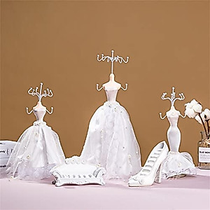 LDCHNH European-style Jewelry Storage Jewelry Rack Princess Earrings Display Rack Home Decoration