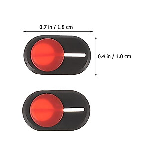 OSALADI Computer Camera 4PCS Webcam Cover Slide Camera Blocker Ultra- Thin Camera Covers Webcam Privacy Shutter Protects for Laptop Cell Phone Tablet PC Notebook Accessory Black Red Pc Camera