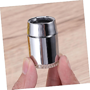 OSALADI 2pcs 7 Jump Change Tap Led Color Sink Faucet Kitchen Water Faucet Hot Cold Bath Faucets Bathroom Faucets Water Power Bathroom Sink Faucet 7-Color Tap Basin Faucet Light