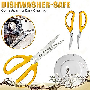 Lefty’s Left Handed Kitchen Scissors - Stainless Steel Heavy Duty General Purpose Shears - Dishwasher Safe Easy to Clean - Ultra Sharp - Great Gift For Left-Handed People Lefties Adults & Women