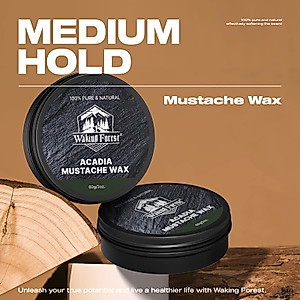 Mustache Wax for Men Medium Hold Beard Wax Tam Mustache Natural Look Moustache Wax for Men 2oz Natural Scented Beard Grooming Kit for Men Groom Moisturizes Beard and Skin Easy to Apply and Clean