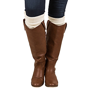 Floral Find Women's Cable Knit Knee-High Winter Boot Socks Extra Long Thigh Leg Warmers Stocking