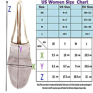 MIKIBANA Elastics Material Design Rhythmic Gymnastics Knitted Soft Shoes,Ballet Dance Half Socks Shoes Skin Color (X-Small)