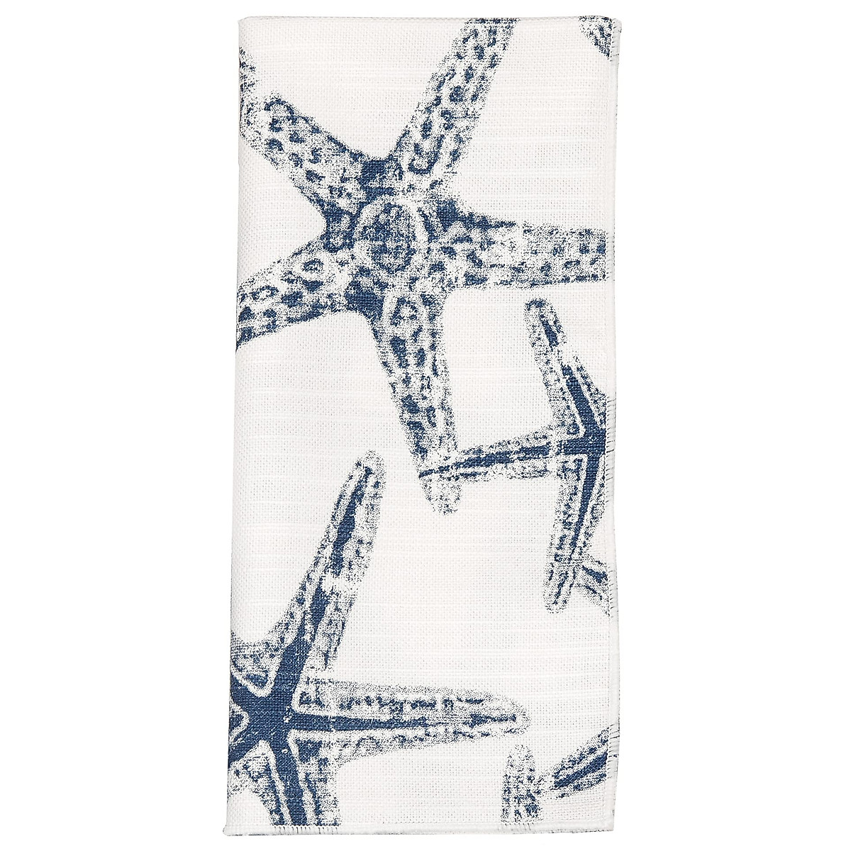 Cloth Napkins Table Linens Linen Napkins Dinner Napkins Nautical Beach Set of 12 Starfish Blue 18" x 18"