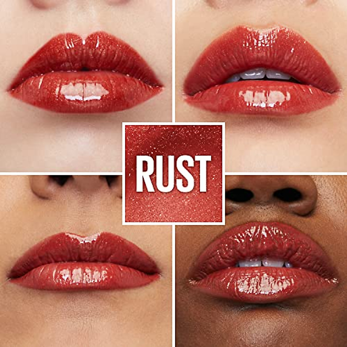 Maybelline New York Lifter Gloss High Shine Lip Gloss with Hyaluronic Acid, Bronzed, 16 Rust