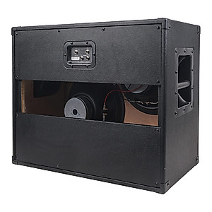 Sound Town 2 x 12 130W Open-Back Guitar Speaker Cabinet, Birch Plywood, Black Tolex, Wheat Cloth Grille (GUC212OBBK)