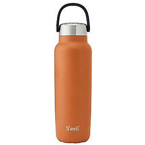 S'well Recycled Stainless Steel Explorer with Insulated Lid and Handle, 40oz, Carnelian, Triple Layered Vacuum Insulated Containers Keeps Drinks Cold for 54 Hours and Hot for 12