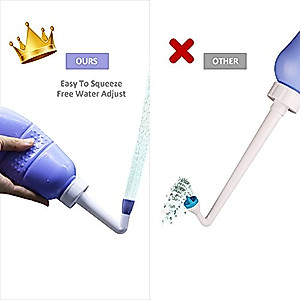 YumSur Portable Bidet, Personal Bidet Sprayer for Personal Hygiene Handheld,Pregnant Women Cleansing, Postpartum Clean, Handheld Travel Bidet with 450ML Water Capacity and Angled Nozzle Spray