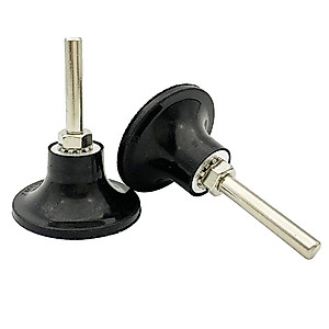 6 Pack 2 Inch Disc Pad Holder Adapter Quick Change Disc Adapter Drill Adapter with 1/4" Shank, Pad Holder Roll Lock Disc Holder for Polishing Sanding Surface, Conditioning Disc Pad Holder Assembly