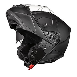 Daytona Glide Helmet - Dull Black - Lightweight Dirt Bike Helmet with Anti-Scratch Shield - DOT Approved Anti Fog Helmet with Dual Density EPS Liner - Bluetooth Compatible - 2XL - 4.25 Pounds