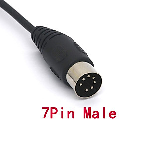 GLHONG 7 Pin Din Cable, Midi Male to 3.5mm 1/8" Male Audio Adapter Cord for Bang & Olufsen B&O, Naim, Quad Stereo Systems (1.5 Meter)