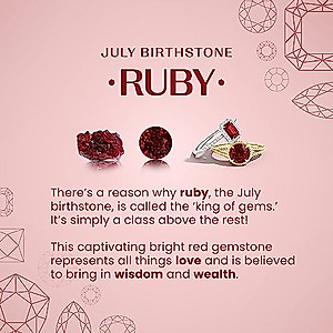 ANGARA Natural Ruby Stud Earrings for Women in 14K Rose Gold (Grade-AAAA | Gemstone Size-1.7mm) | July Birthstone Jewelry Gift for Women | Birthday | Wedding | Anniversary