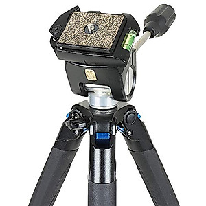 SLIK Sprint PRO III Travel Tripod EZ w/SH-707E 2-Way Head for Mirrorless/DSLR Sony Nikon Canon Fuji Cameras and More - Black (611-853)
