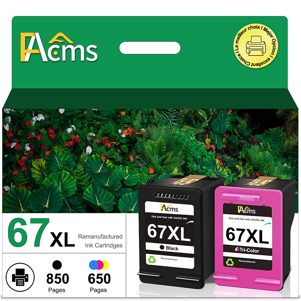 FACMS Compatible 280XXL Ink Cartridge Replacement for Canon 280 281 Ink Cartridges PGI-280XXL CLI-281XXL for PIXMA TR7520 TR8520 TS6120 TS6220 TS6320 TS8120 TS8220 TS9120 TS9520 TS9521C TS702 Printer