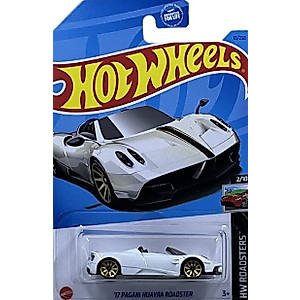 Hot Wheels - Pagani Huayra Roadster - '17 - White - HW Roadsters 2/10 - Mint/NrMint Ships Bubble Wrapped in a Box
