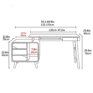 TOMYEUS Study Computer Desk Stable Wooden Desktop PC Desk with Lockers, Drawers and Keyboard Tray Modern Home Working Study Table Scalable Study Room Workstation Home Office Writing Desk