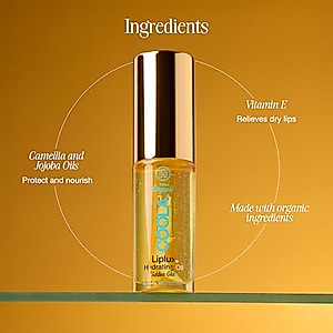 COOLA Organic Liplux Lip Oil and Lip Gloss Sunscreen with SPF 30, Dermatologist Tested Lip Balm for Daily Protection, Vegan and Gluten Free, 0.11 Fl Oz (Pack of 1)