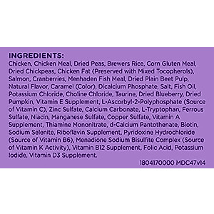 Rachael Ray Nutrish Longevity Premium Natural Dry Cat Food, Chicken with Chickpeas & Salmon Recipe, 3 Pounds