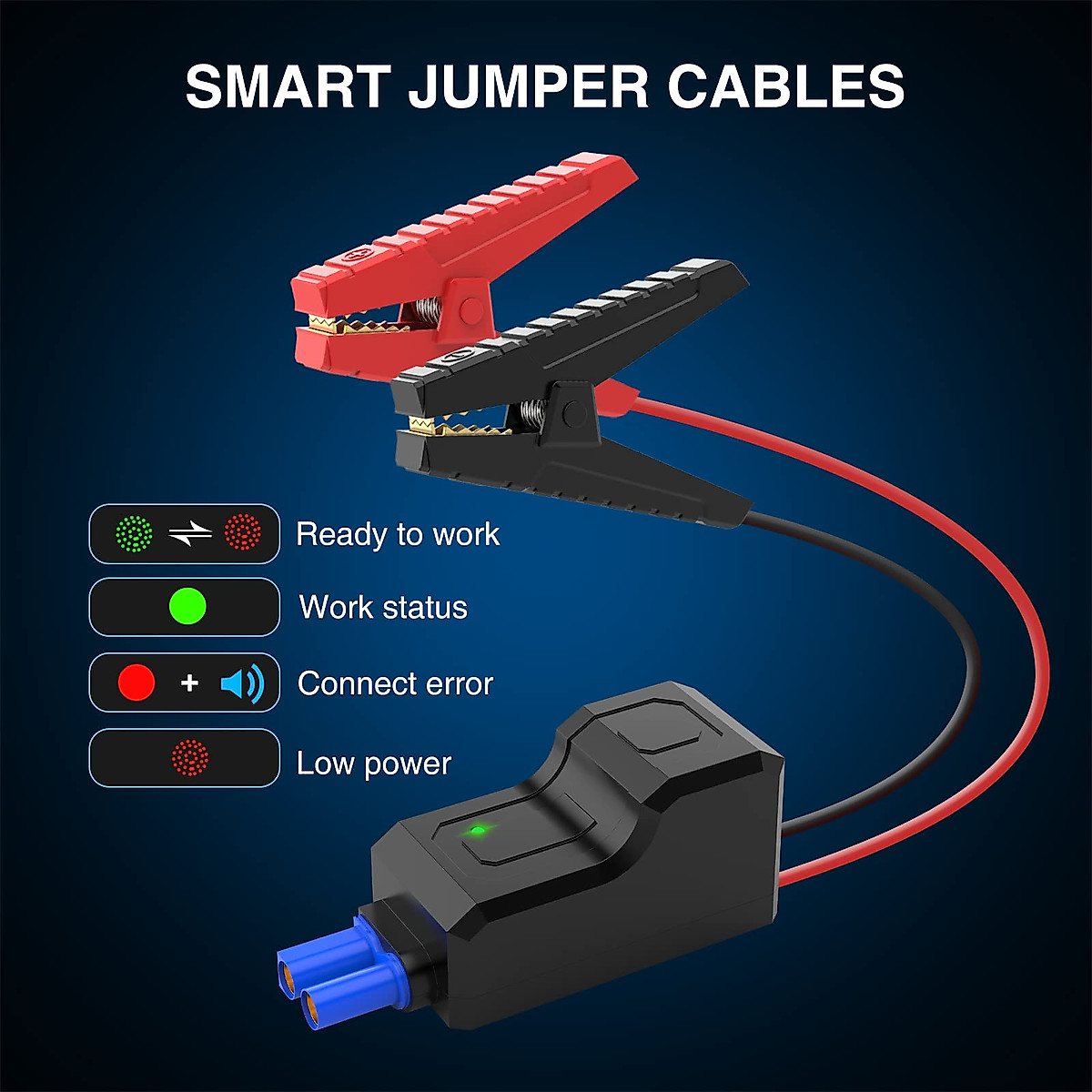UTRAI Portable Car Jump Starter 59200 mWh 2000A Peak (Up to 8L Gas, 6.5L Diesel Engine) 12V Auto Car Battery Charger Jump Starter Booster Pack with Smart Jumper Cables, USB Quick Charge and Flashlight