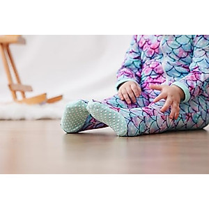 UNIFACO Baby Girl Sleepers Footed Pajamas 0-3 Months Infant One Piece Footie Romper Toddler Mermaid Outfit