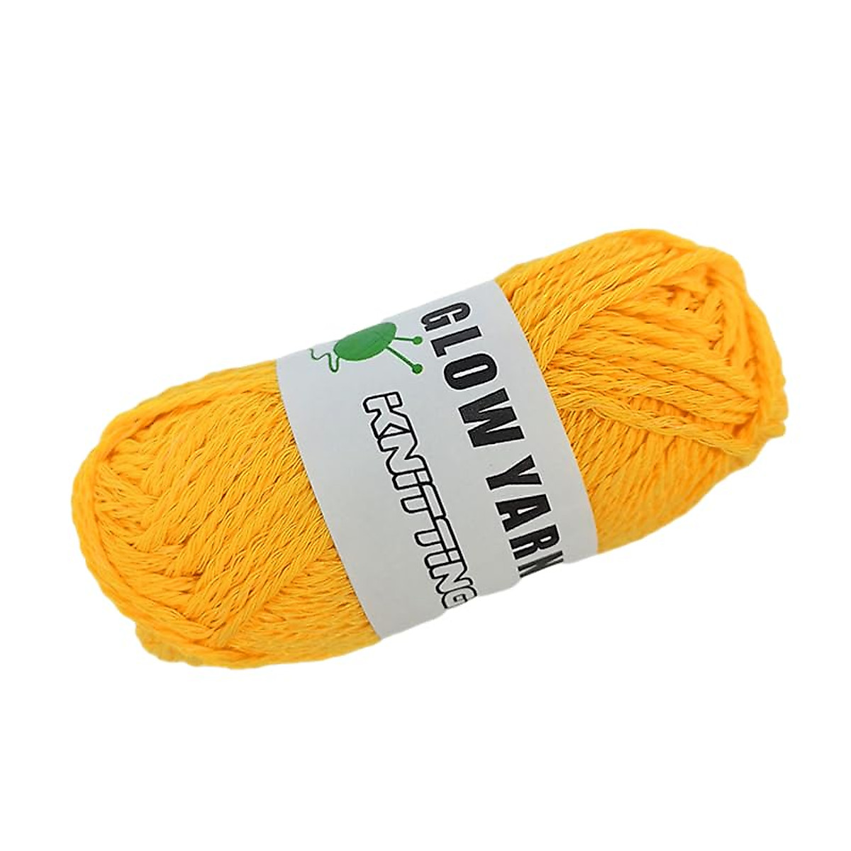 1 roll of Luminous Yarn, Woven Yarn Used for Crocheting DIY Halloween and Christmas Parties, Hats, Sweaters, Toys, and Other Luminous Items. (Yellow)