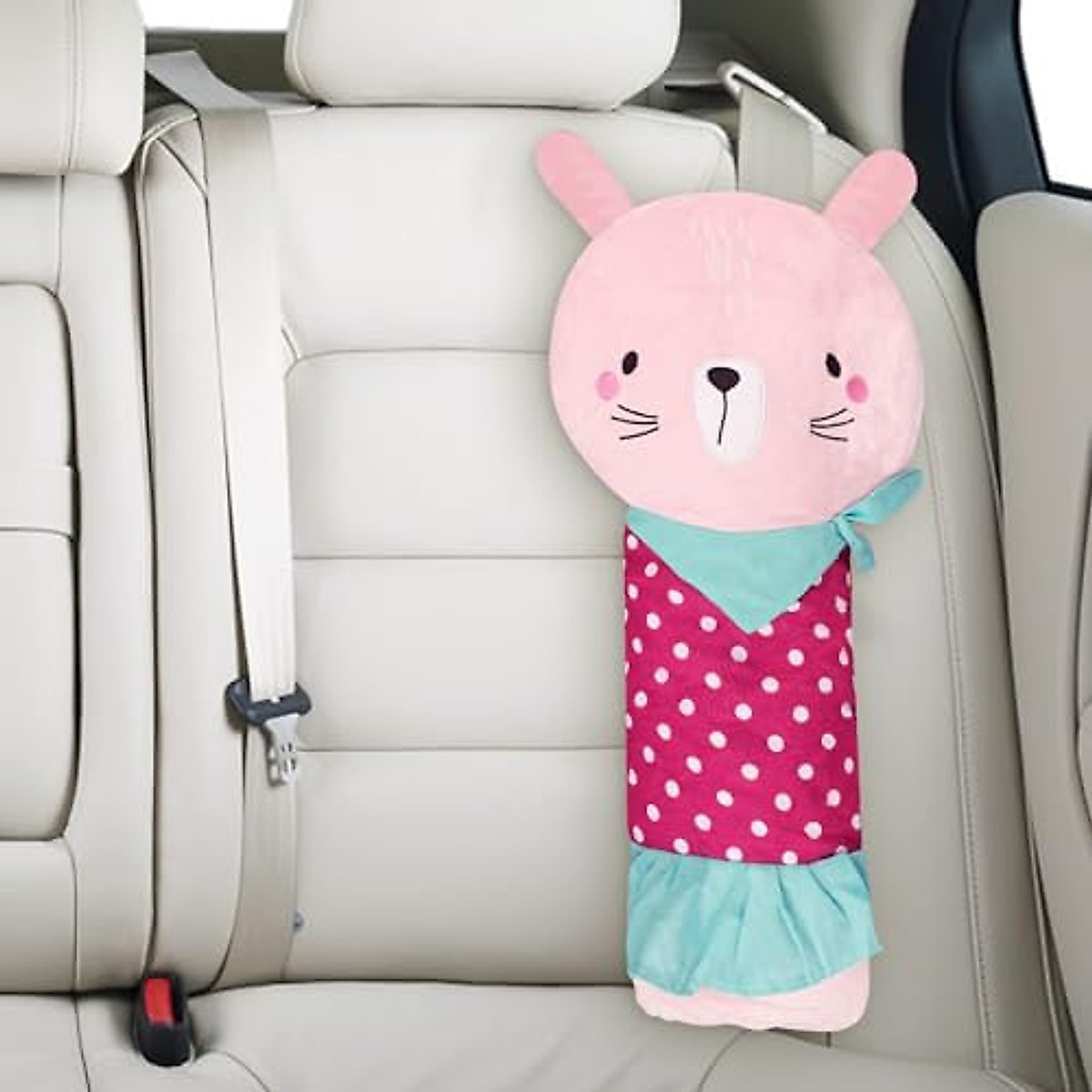 HKSICHENGKEJI Kids Seat Belt Pillow Cartoon Car Travel Pillow Neck Support Car Pillow Seat Belt Shoulder Cover Pillow Headrest Shoulder Pillow Soft Auto Seat Belt Cushion Back Cushion Car Trim