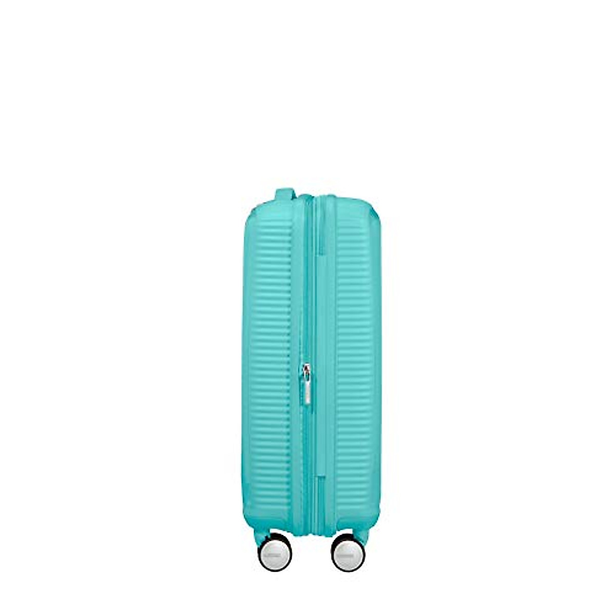 American Tourister Unisex_Adult Soundbox, Blue (Poolside Blue), Spinner S EXP (55 cm-41 L)